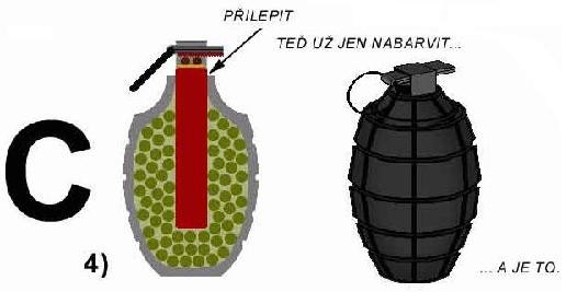 Airsoft Pyrotechnika Hrachový Granát